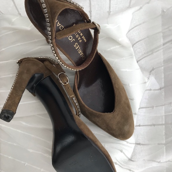 Charles Jourdan | Shoes | Charles Jordan Vintage Suede Heals | Poshmark